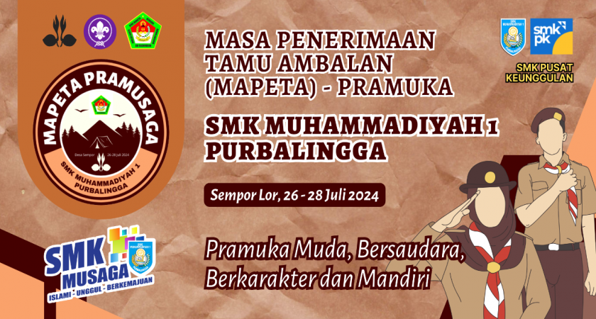 MAPETA PRAMUSAGA 2024 – AJANG PRAMUKA MENYAMBUT 540 PESERTA DIDIK BARU | SMK Muhammadiyah 1 ...